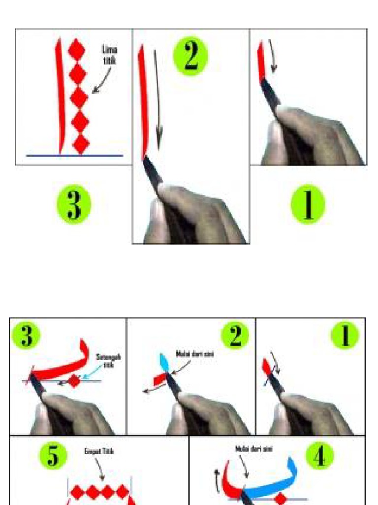 Cara Menulis Khat Nasakh Step by Stepxx | PDF