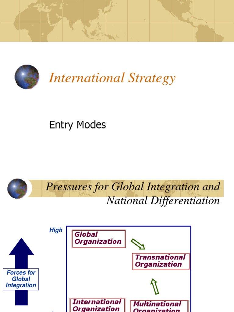 International Strategy Entry Modes: Analyzing the Advantages and ...