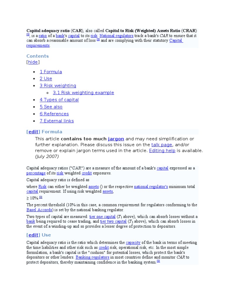 Tier 1 Capital | PDF | Capital Adequacy Ratio | Financial Services