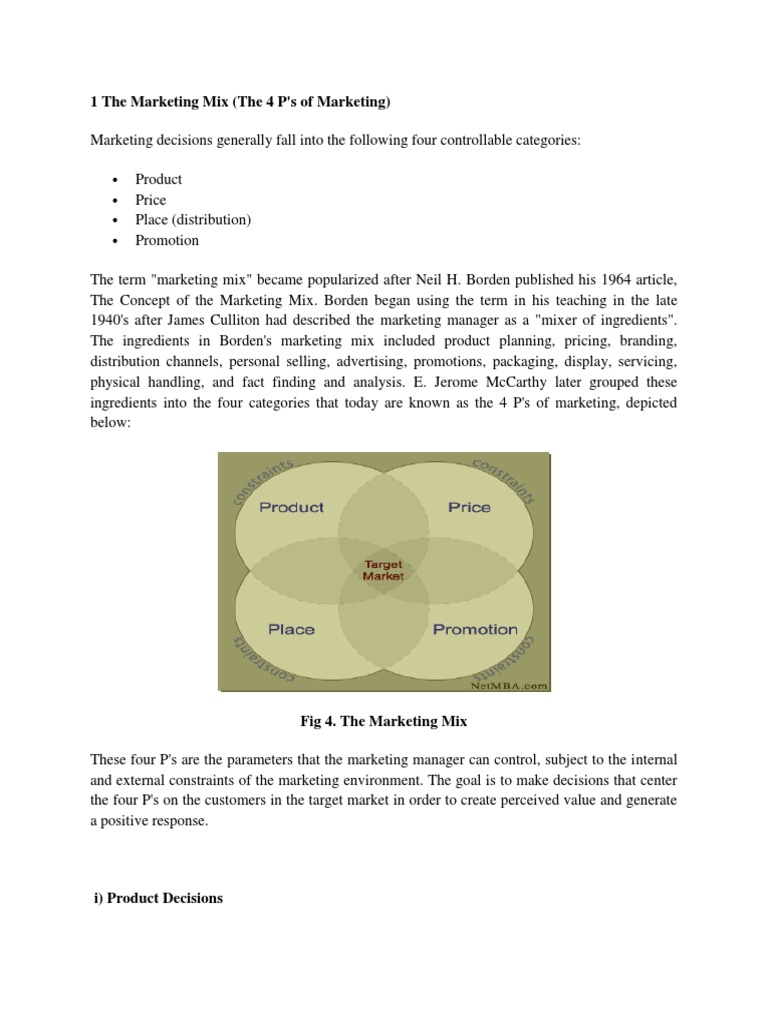 Understanding the 4 P's of Marketing | PDF | Marketing Communications ...
