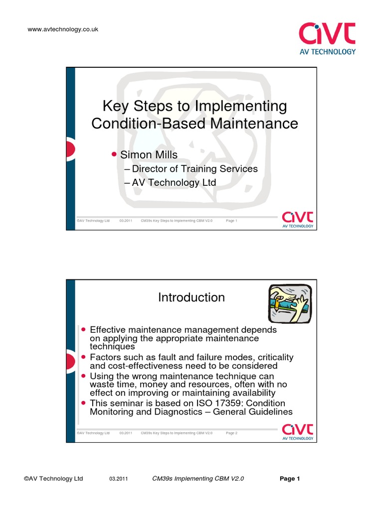 Slides - Key Steps To Implementing Condition-Based Maintenance | PDF ...