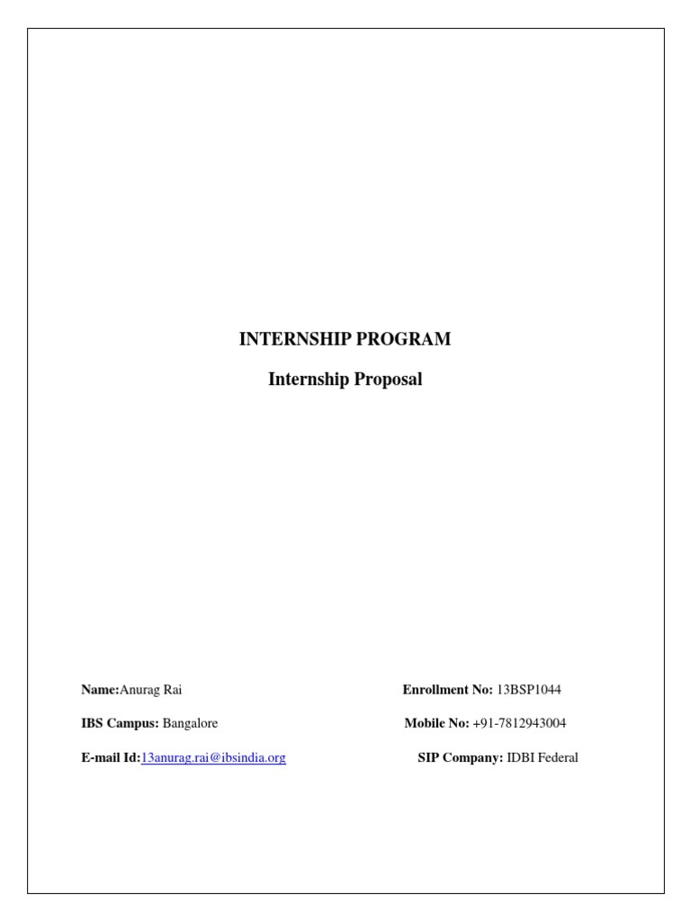 Internship Program-Anurag Rai | Download Free PDF | Survey Methodology ...