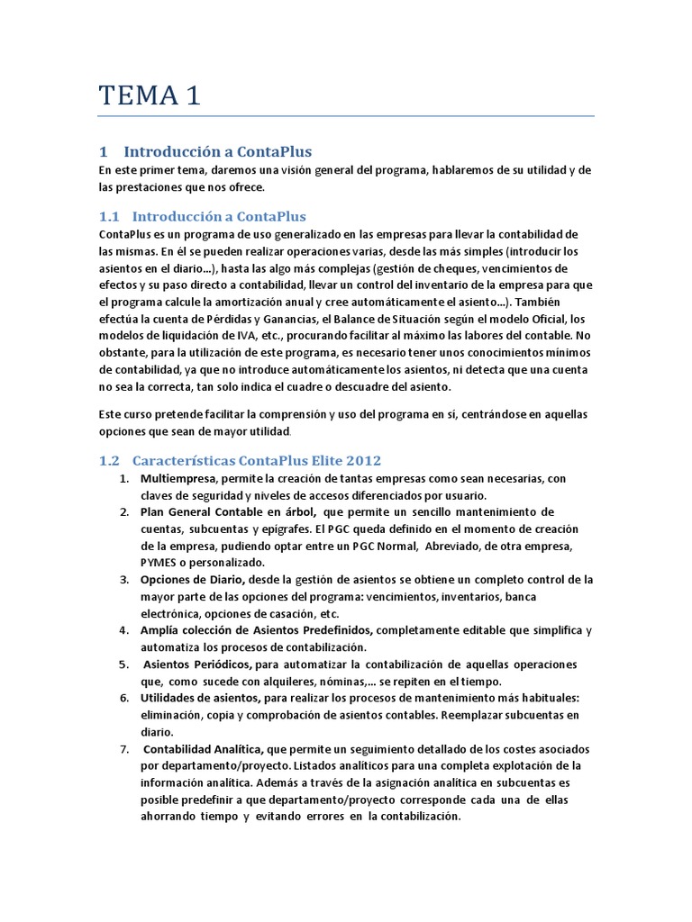 Contaplus 01 | PDF | Point and Click | Contabilidad