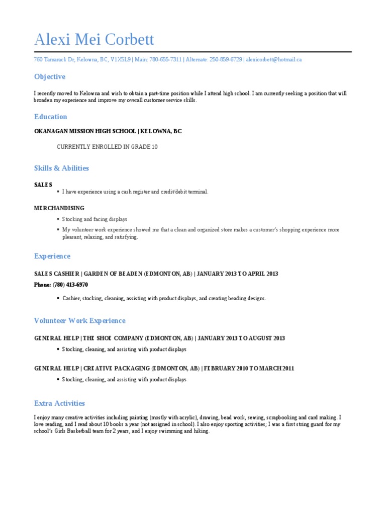 Alexis Resume 2014b | PDF | Teaching Methods & Materials