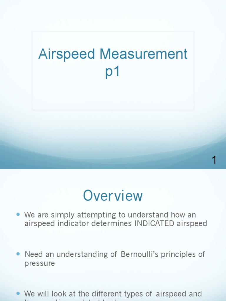 Airspeed Measurement | PDF | Airspeed | Pressure