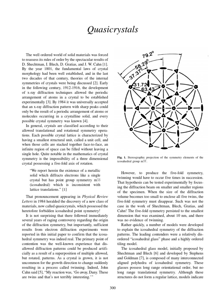Understanding Quasicrystals and Their Discovery | PDF | Physical ...