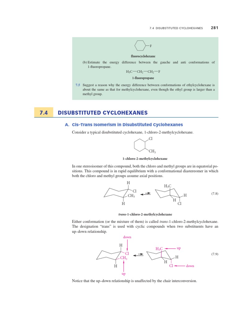 Loudon5ech07sec04 Cyclohexane Conformations | PDF | Conformational ...