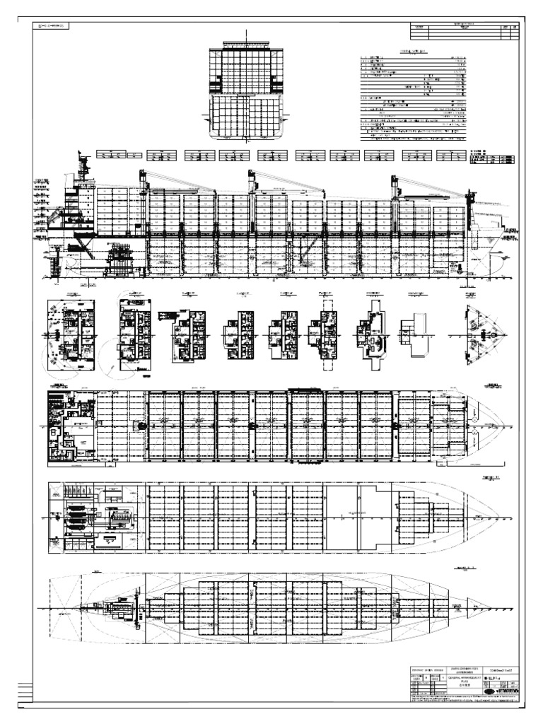2350 TEU General Arrangement | PDF