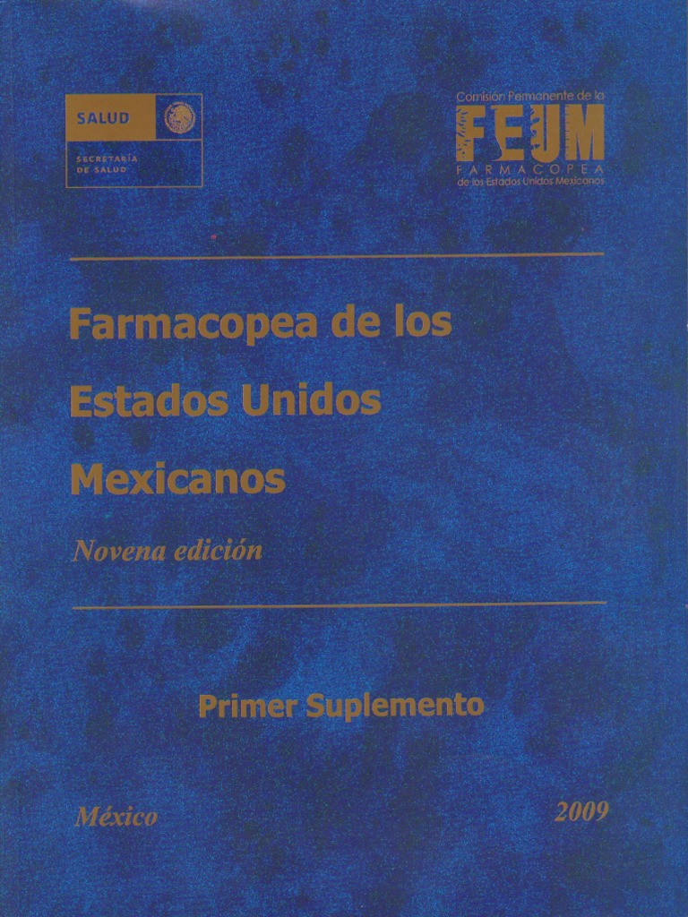 FEUM 9 Ed | PDF | Medicamentos con receta | Sustancias químicas