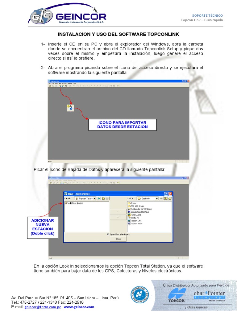 Uso Del Software Topcon Link | PDF | Correo electrónico | Archivo de ...