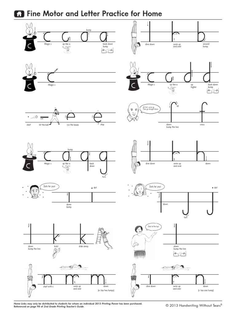2nd HL Fine Motor and Letter Practice For Home - Lower Case Letters | PDF