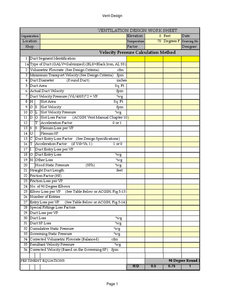 Ventilation Design | PDF