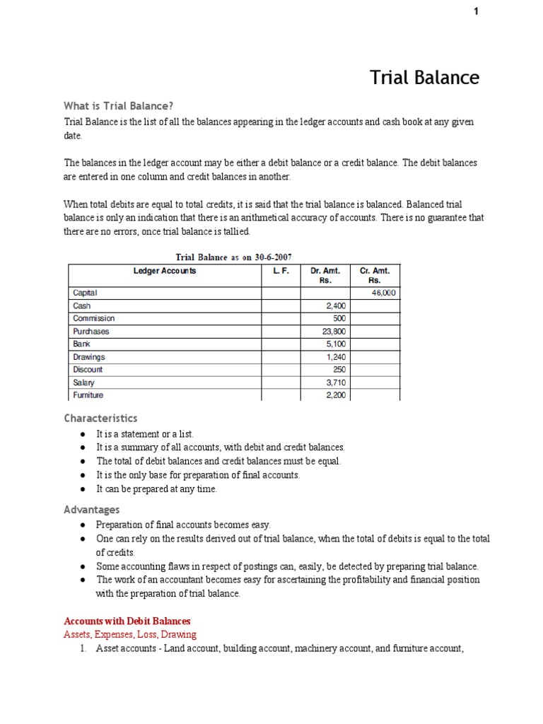 An In-Depth Explanation of Trial Balances: Purpose, Components, Errors ...