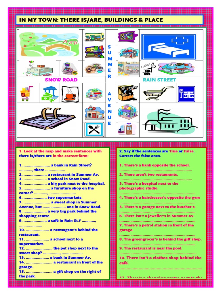 Map-Based Sentence Practice | PDF
