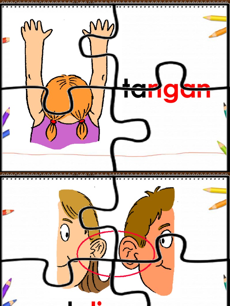 Bahagian Badan Manusia Puzzle 1 | PDF