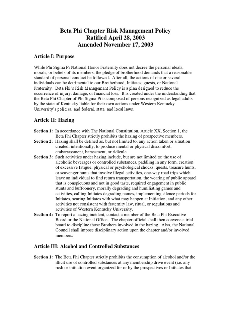 Risk Management Policy | PDF | Government Information | Public Sphere