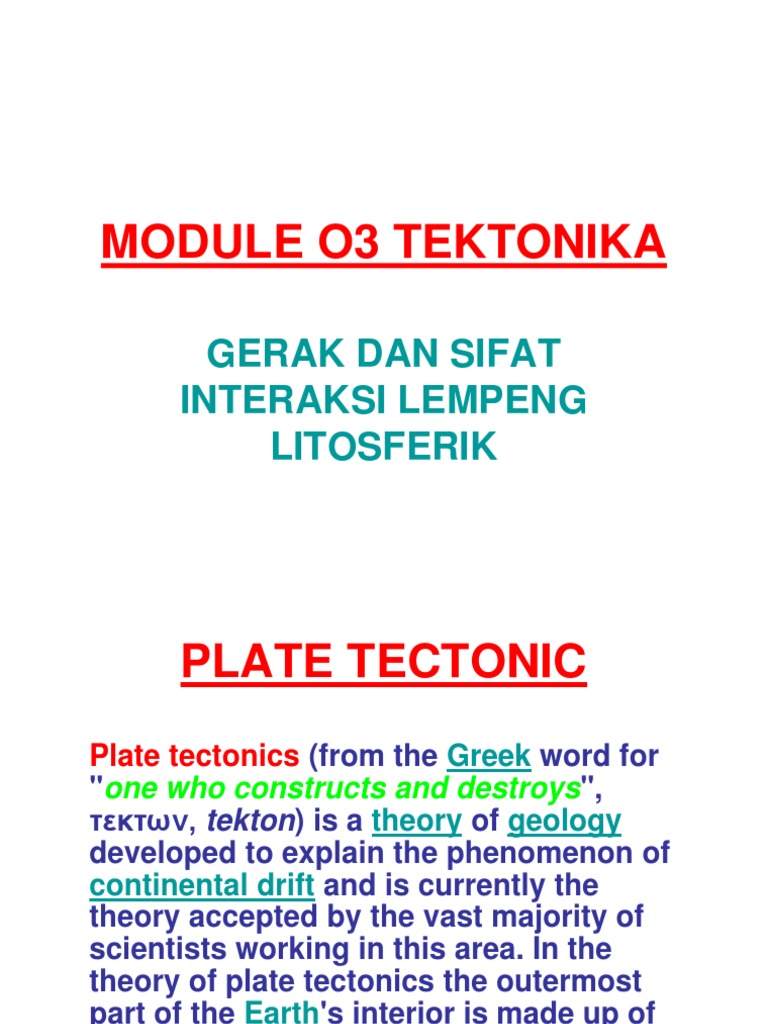 Understanding Plate Tectonics Basics | PDF | Plate Tectonics ...