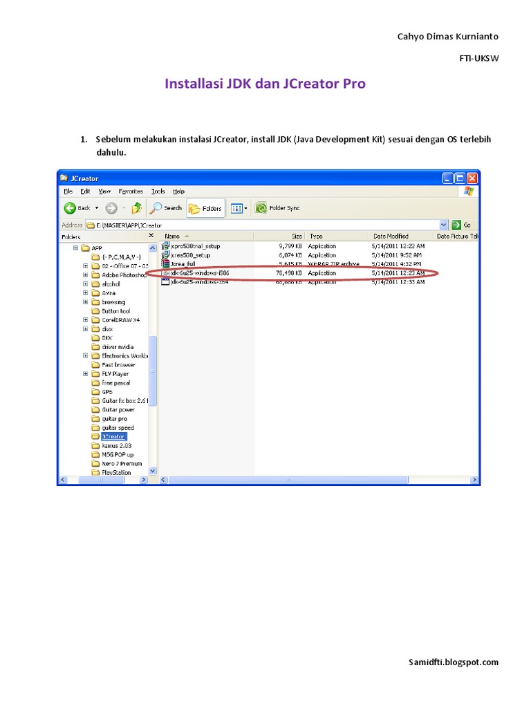 Tutorial Installasi JDK and Jcreator Pro PDF | PDF