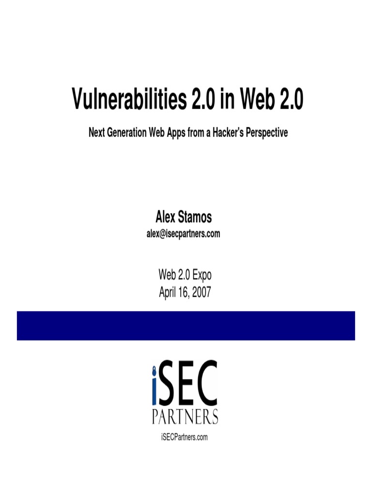 Attacking Ajax Applications Web20 Expo Pdf Java Script Ajax Programming 4504
