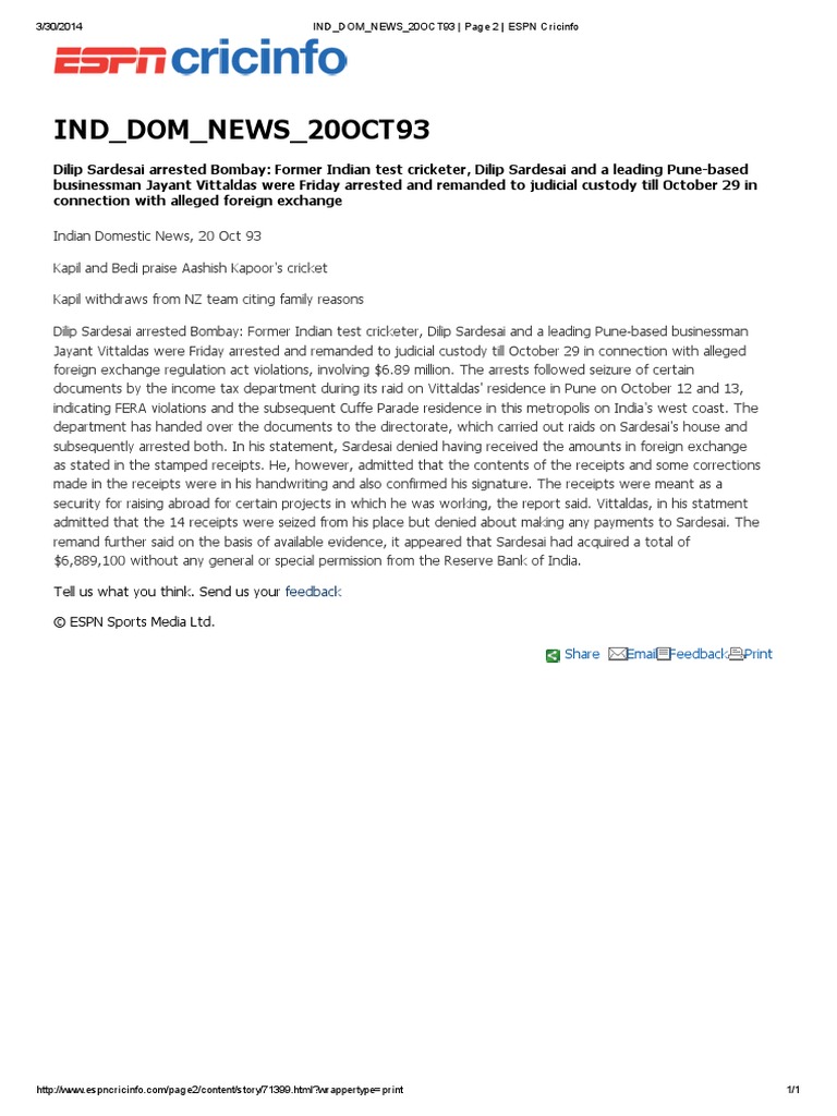 Rajdeep Sardesai's Father Was Arrested For Alleged FERA Violations of ...