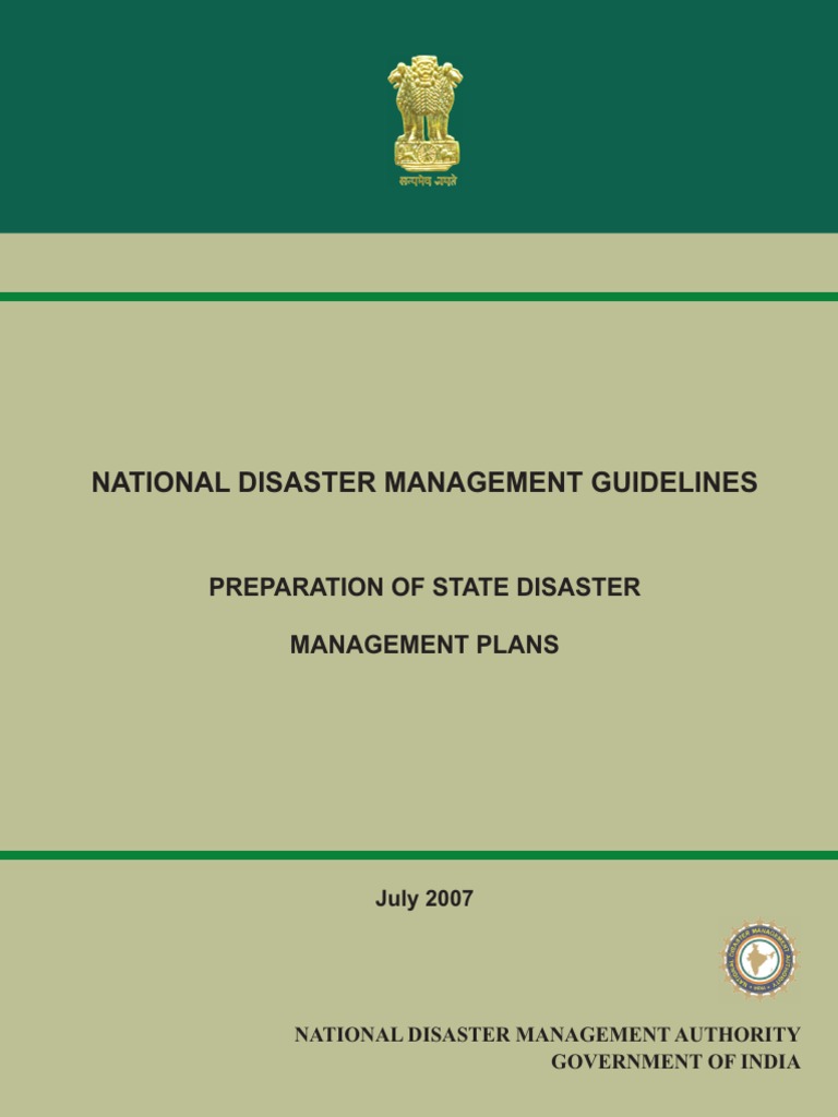National Disaster Management Guidelines | PDF | Emergency Management ...