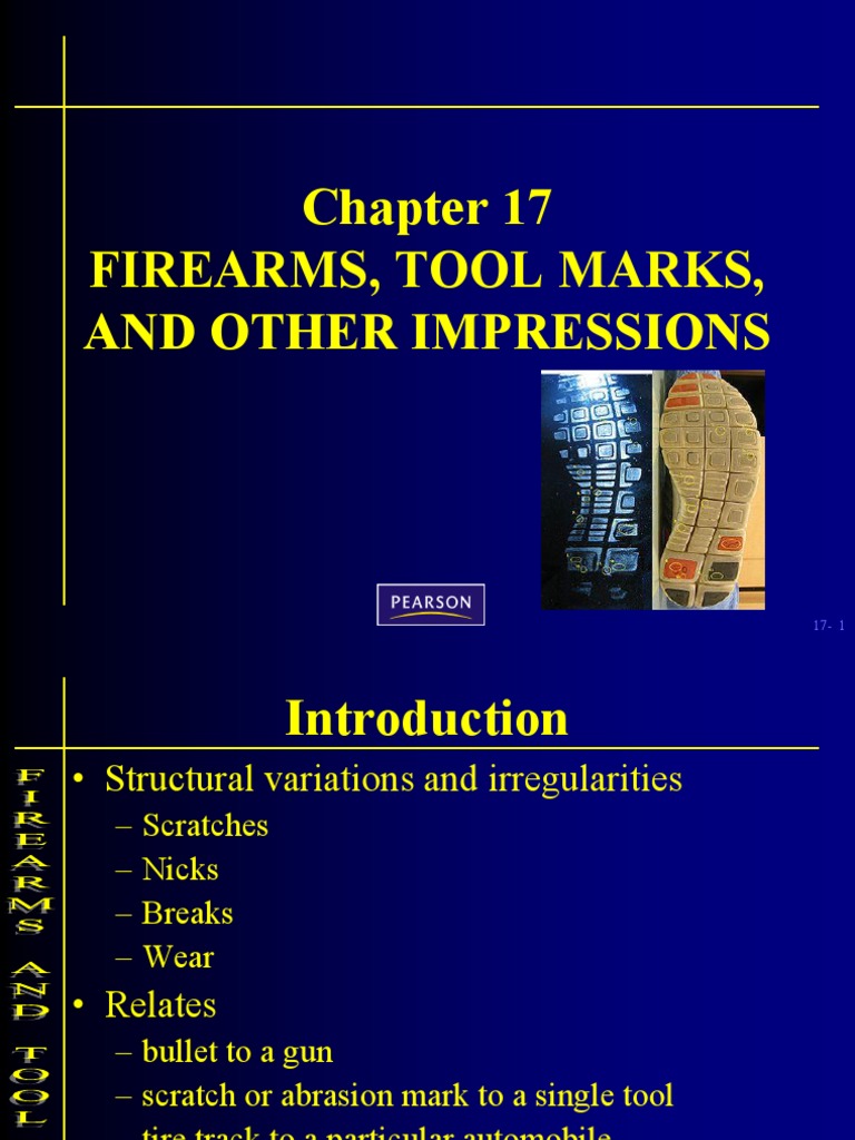 Firearms, Tool Marks, and Other Impressions | PDF