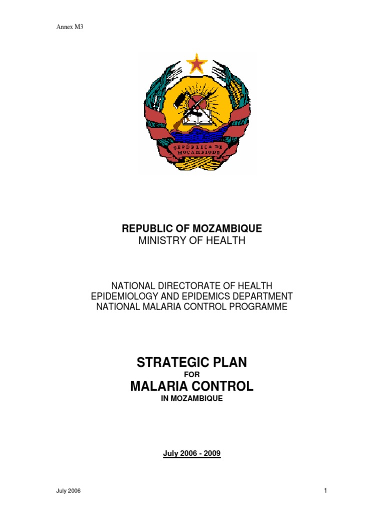 Strategic Plan Malaria Control: Republic of Mozambique | PDF | Malaria ...