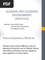 Edward Tolman's Purposive Behaviorism Theory | PDF | Behaviorism | Learning