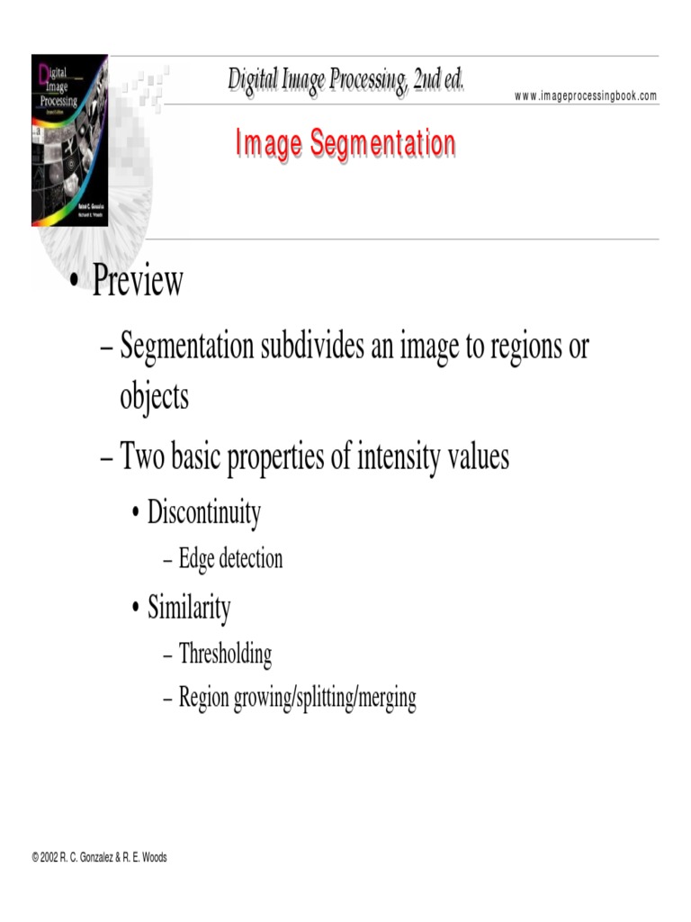 Image Segmentation | PDF | Image Segmentation | Multidimensional Signal Processing
