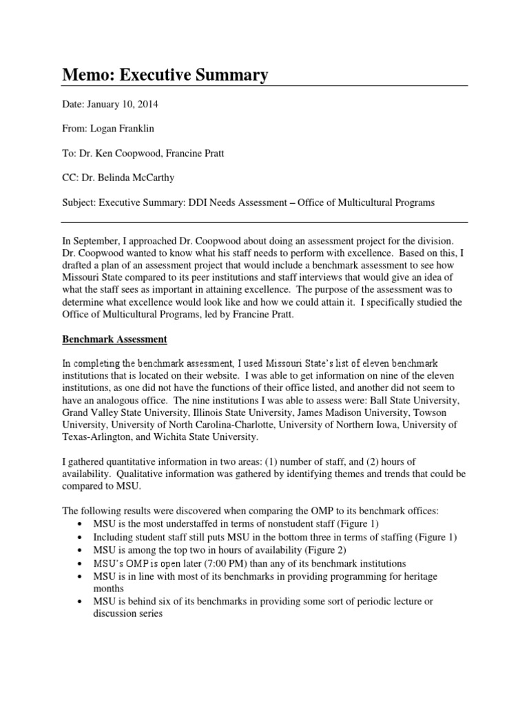 Omp Assessment Executive Summary | PDF | Employee Retention | Cognition