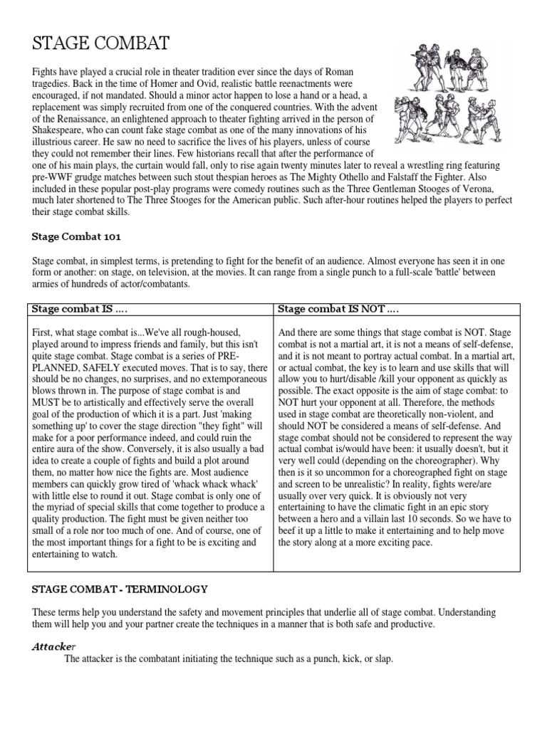 Ada2oy - Stage Combat Introduction | PDF | Actor | Theatre