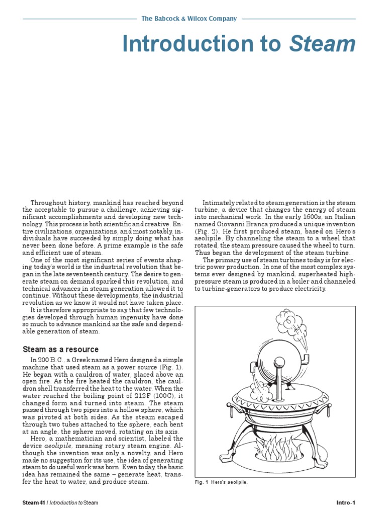 02.introduction To Steam - Steam, Its Generation & Use, 41 - Ed | PDF ...