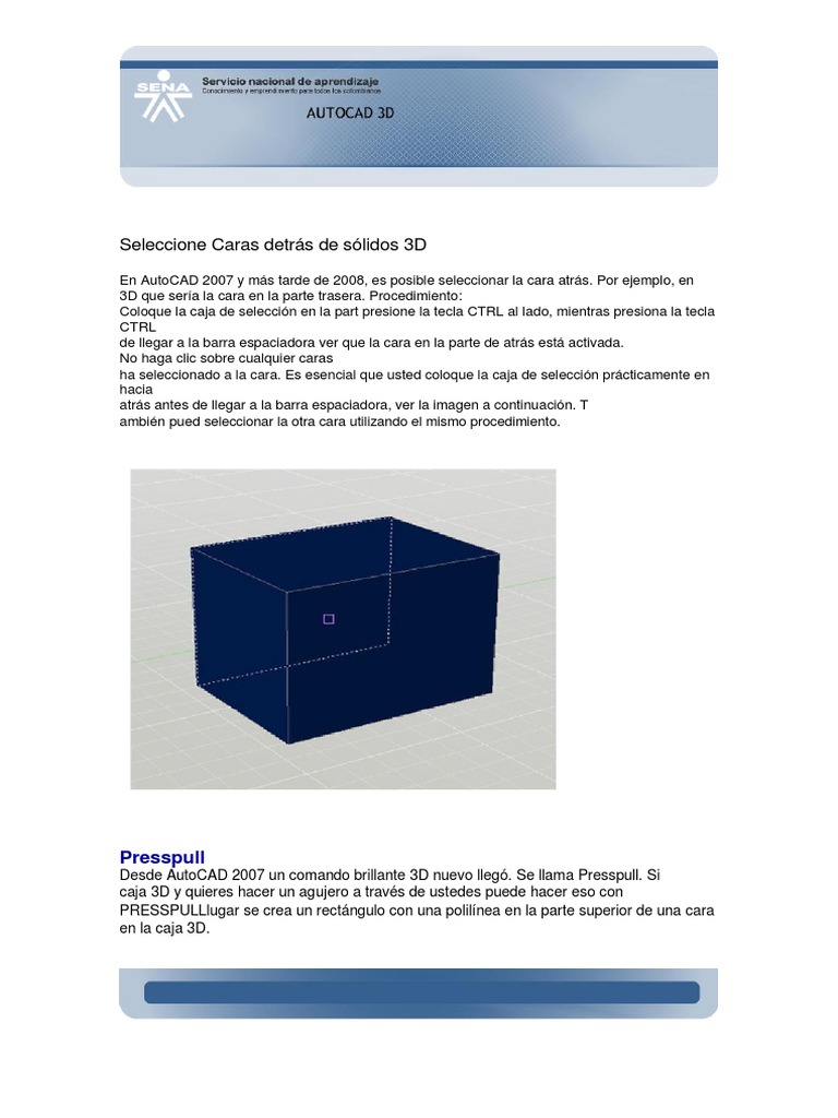 Presspull Autocad 3D | PDF | Point and Click | Software