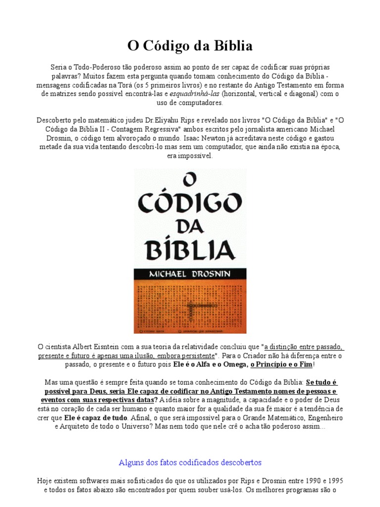 O Código da Bíblia | Torá | Israel