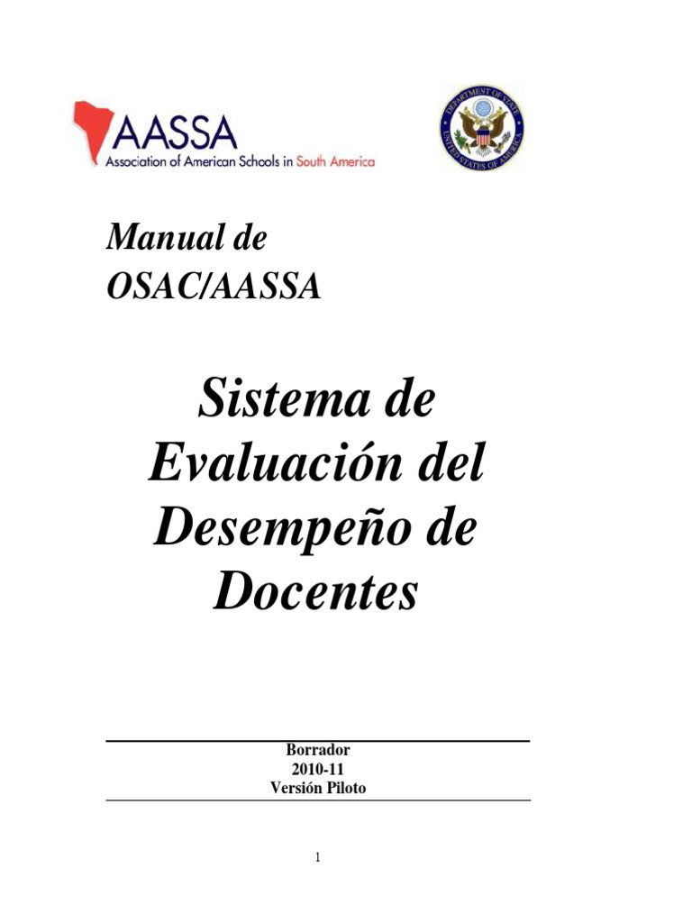 Spanish Version of Teacher Performance Evaluation Handbook | PDF ...