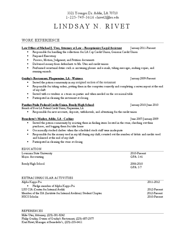 Lindsay Resume | PDF