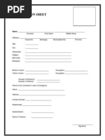 Individual Record of Barangay Inhabitants | PDF