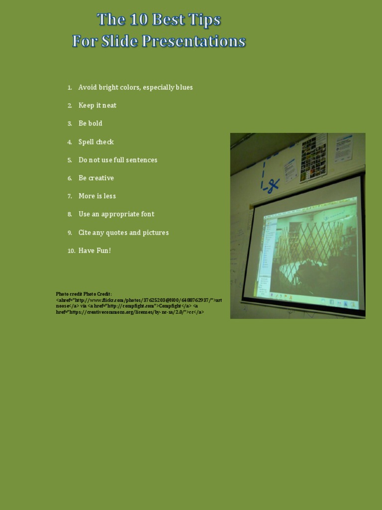 Top 10 Tips for Effective Slides | PDF | Art