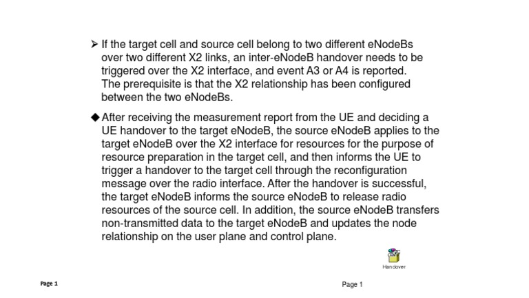 Inter-EnodeB Handover Over The X2 Interface | PDF | Computers