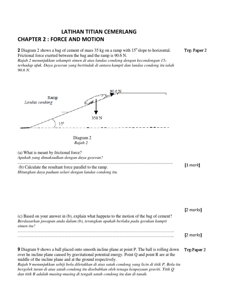 Soal Latihan Fisika: Gaya & Gerak | PDF | Energi Kinetik | Tarif Temporal