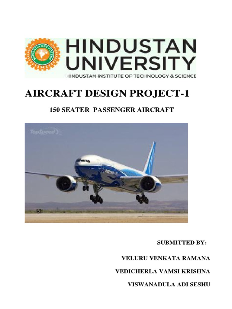 Aircraft Design Project - 150 Seater Passenger Aircraft | PDF | Drag ...