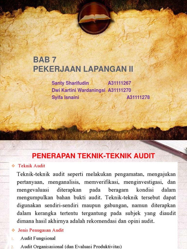 BAB 7 - Audit Internal PP | PDF