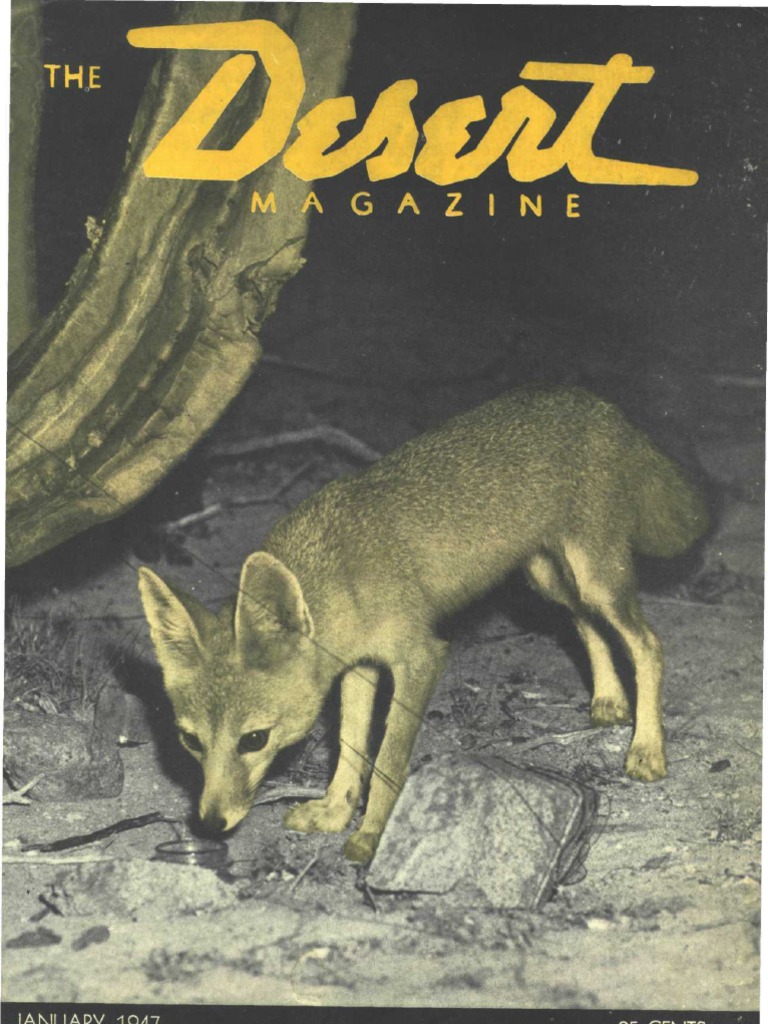 Desert Magazine 1947 January | PDF | Colorado River | Desert