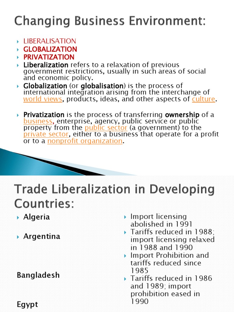 Changing Business Environment | PDF