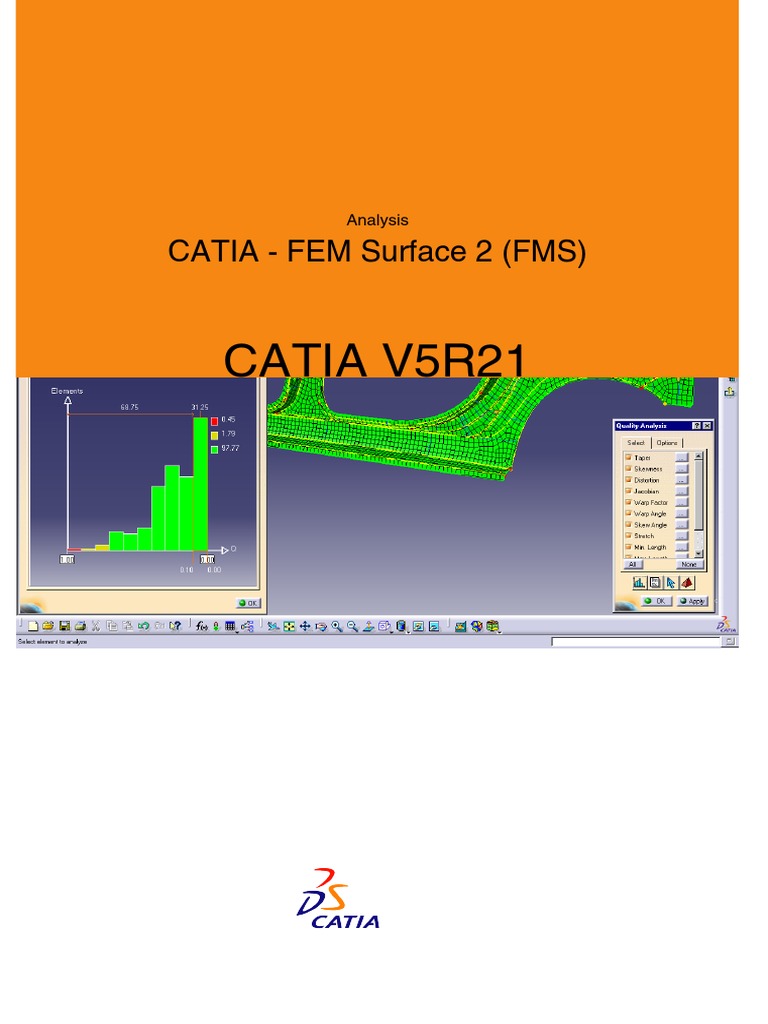 Catia - Fem Surface 2 (Fms) | Finite Element Method | Geometry