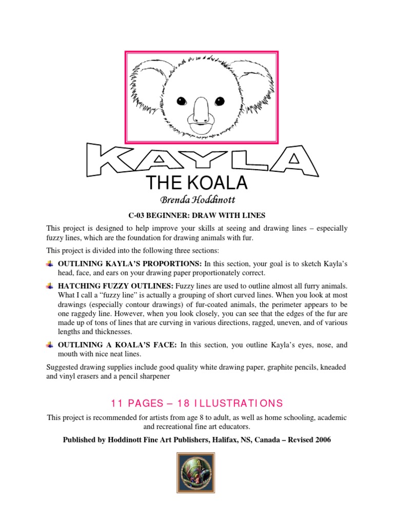 C03 - Kayla The Koala | PDF | Shape | Drawing
