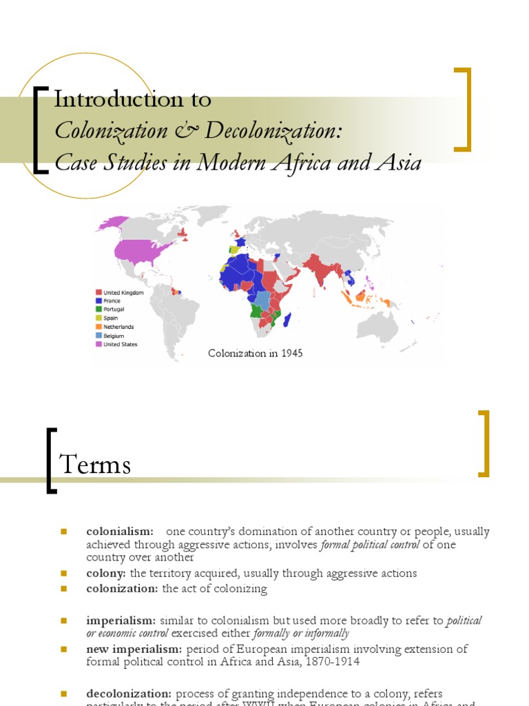 Introduction to Colonization and Decolonization | Imperialism | Colonialism