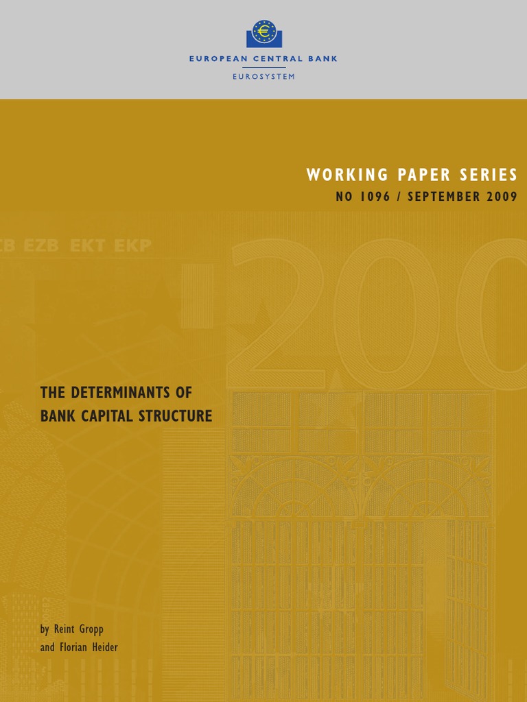 Working Paper Series: The Determinants of Bank Capital Structure | PDF ...