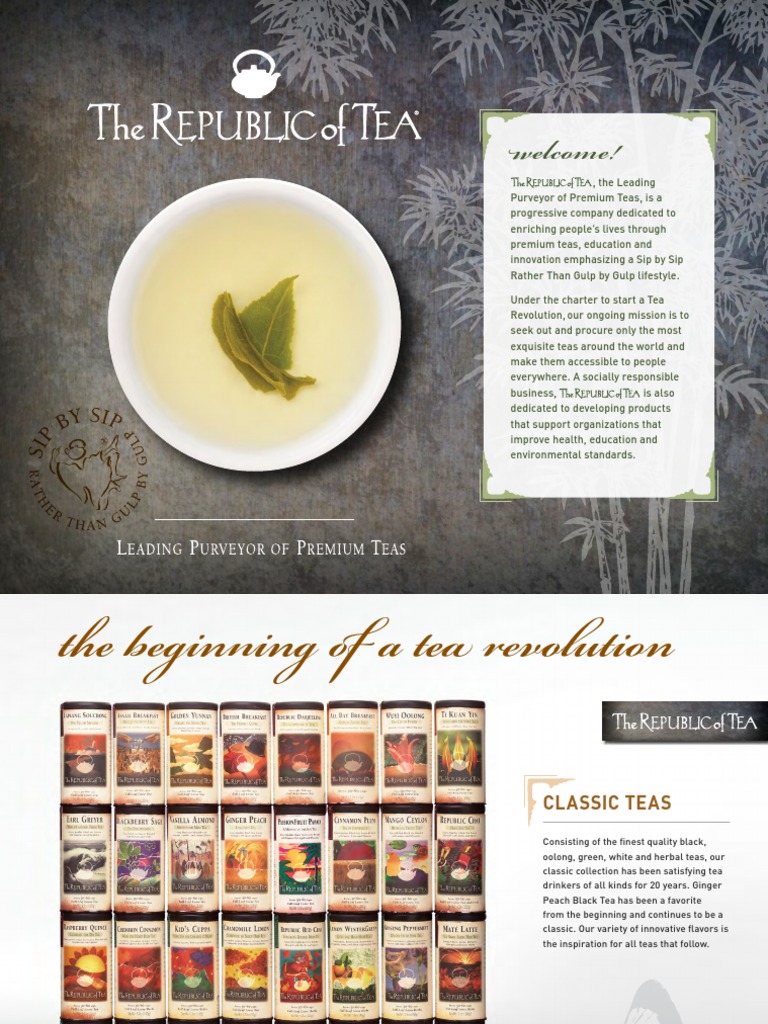 The Republic of Tea Brand Book | PDF | Tea | Foods