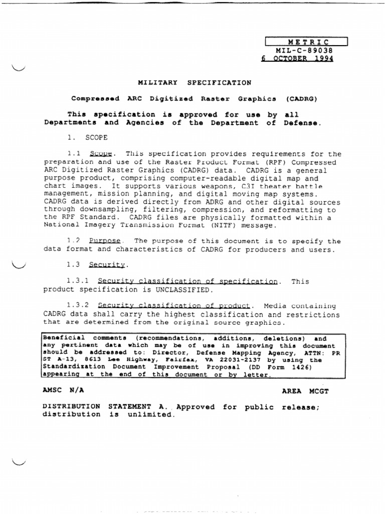 Cadrg | PDF | Latitude | Rgb Color Model